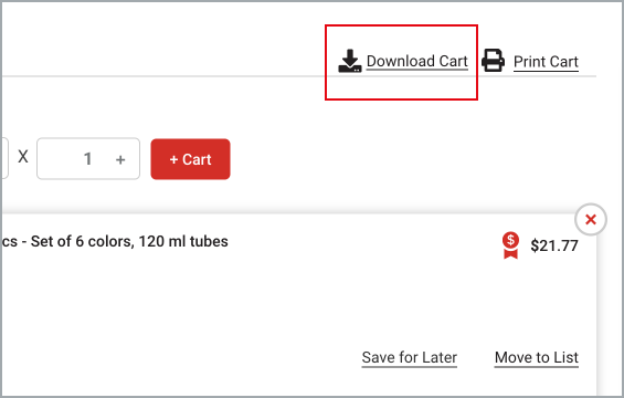 How to Use the Shopping Cart | BLICK Art Materials