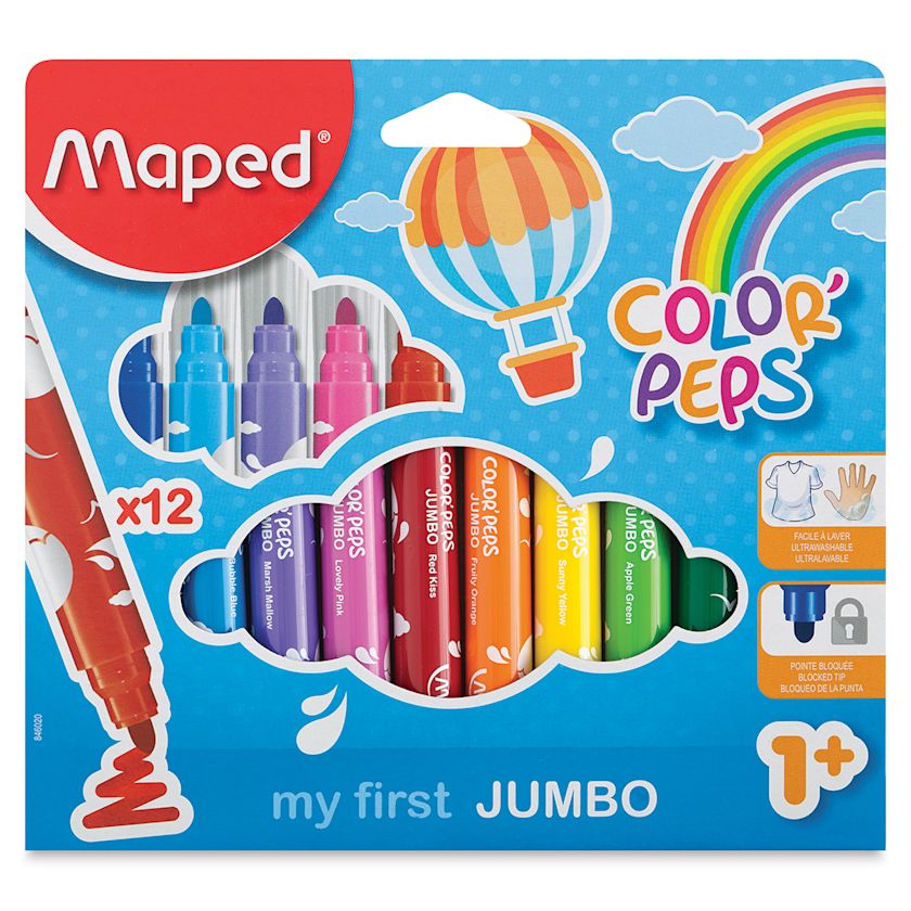 Maped Color'Peps My First Jumbo Markers - Pkg of 12 | BLICK Art Materials