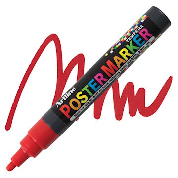 Artline Poster Markers - 4 mm Tip, Red | BLICK Art Materials