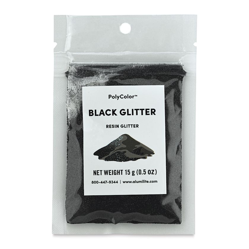 PolyColor Resin Glitter - Black, 15 g | BLICK Art Materials