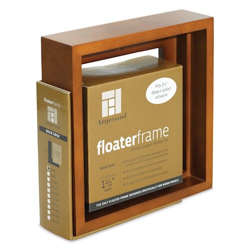 Ampersand Floaterframe - Bold, Walnut, 6" x 6", 1-1/2" | BLICK Art ...