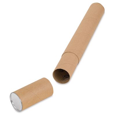 Uline Kraft Telescopic Mailing Tube - 3" x 25" | BLICK Art Materials