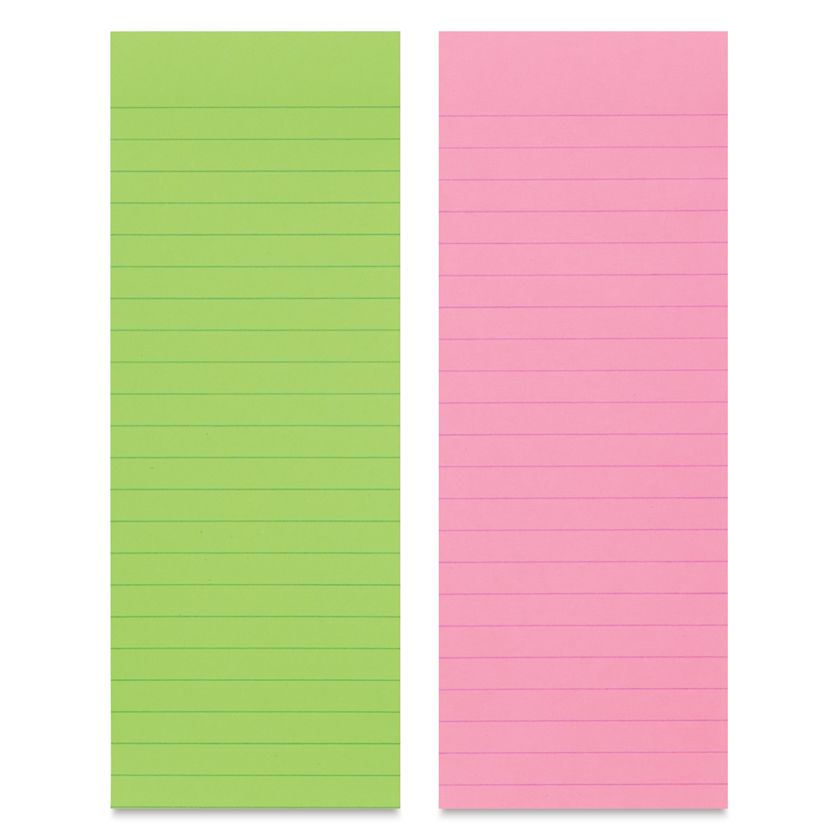 Post-it Super Sticky Notes - 3" x 8", Energy Boost Collection, Lined ...