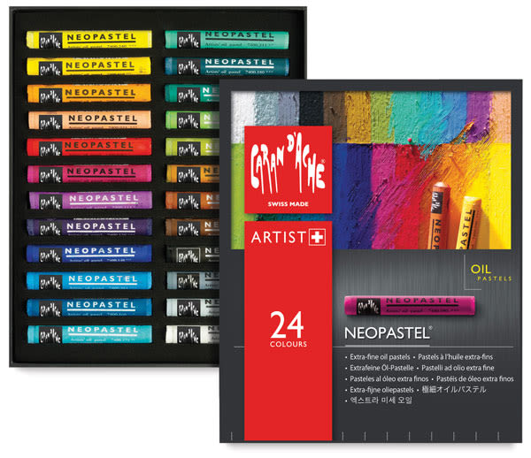 Caran d'Ache Neopastel Set - Assorted Colors, Set of 24 | BLICK Art ...