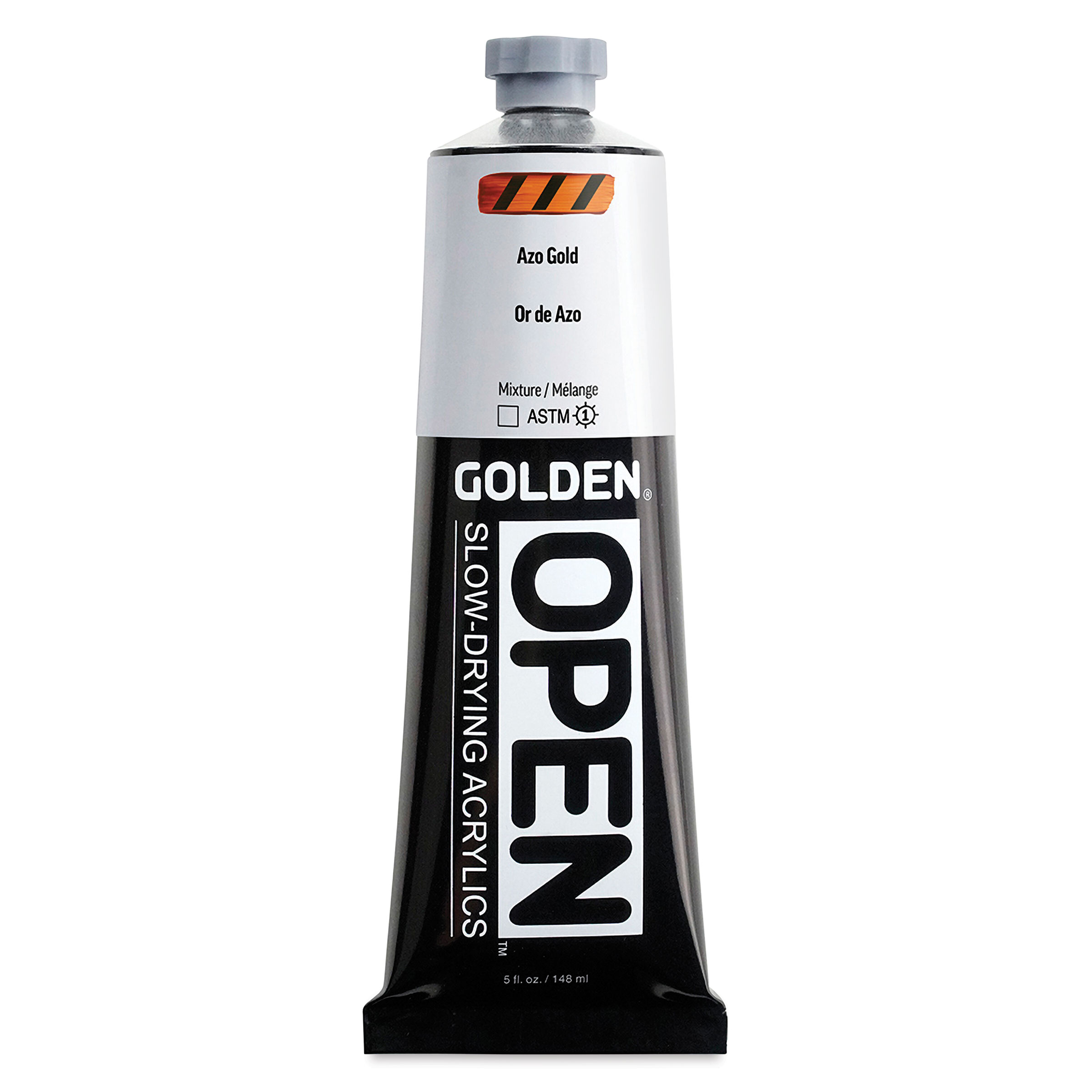 Golden Open Acrylics - Azo Gold, 5 oz Tube | BLICK Art Materials