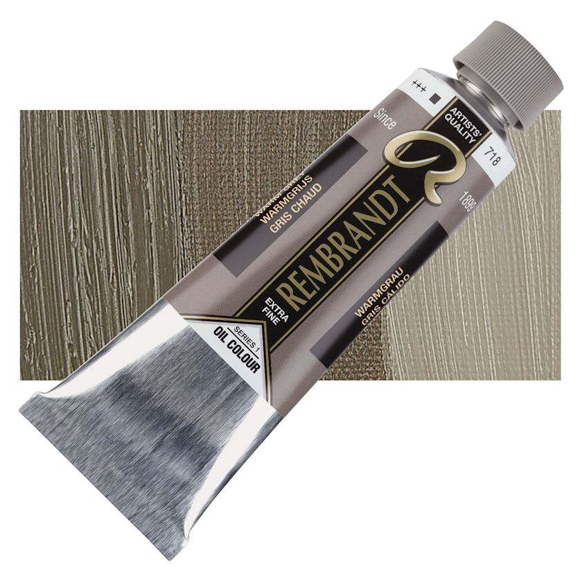 Rembrandt Artists' Oil Color - Warm Gray, 150 ml tube | BLICK Art Materials