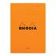 Rhodia Top-Stapled Notepad - Orange, Ruled, 4" x 6" | BLICK Art Materials