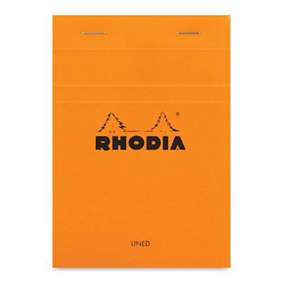 Rhodia Top-Stapled Notepad - Orange, Ruled, 4" x 6" | BLICK Art Materials