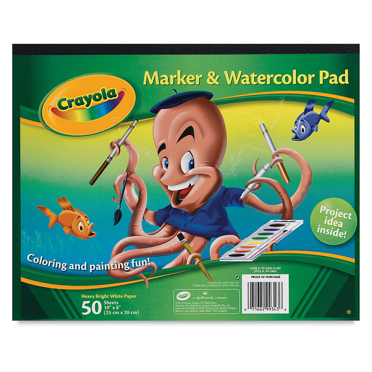 Crayola Marker and Watercolor Pad- 10" x 8", 50 Sheets | BLICK Art ...