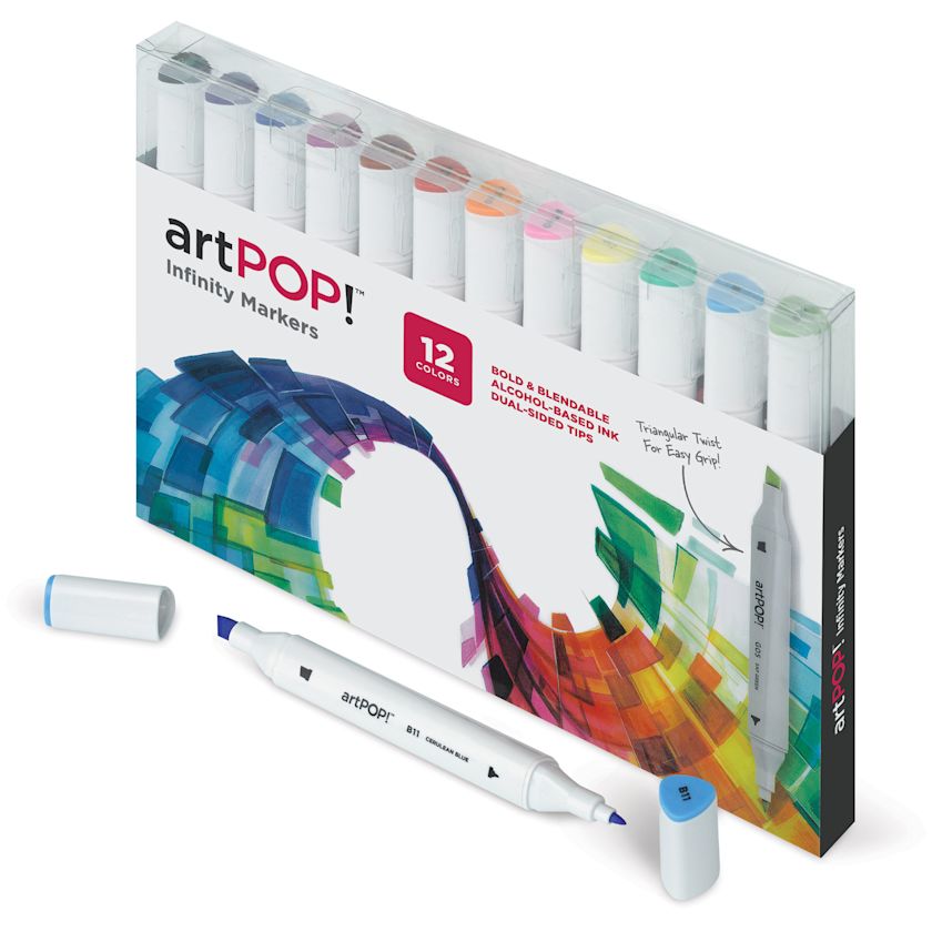artPOP! Infinity Art Markers - Set of 12 | BLICK Art Materials