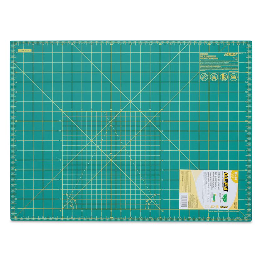 Olfa Self-Healing Rotary Cutting Mat - Green, 18" x 24" | BLICK Art Materials