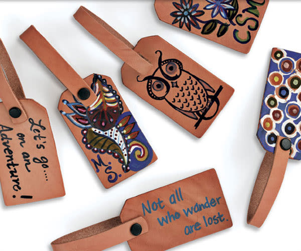 Painted & Personalized Luggage Tag - Project Idea | BLICK Art Materials