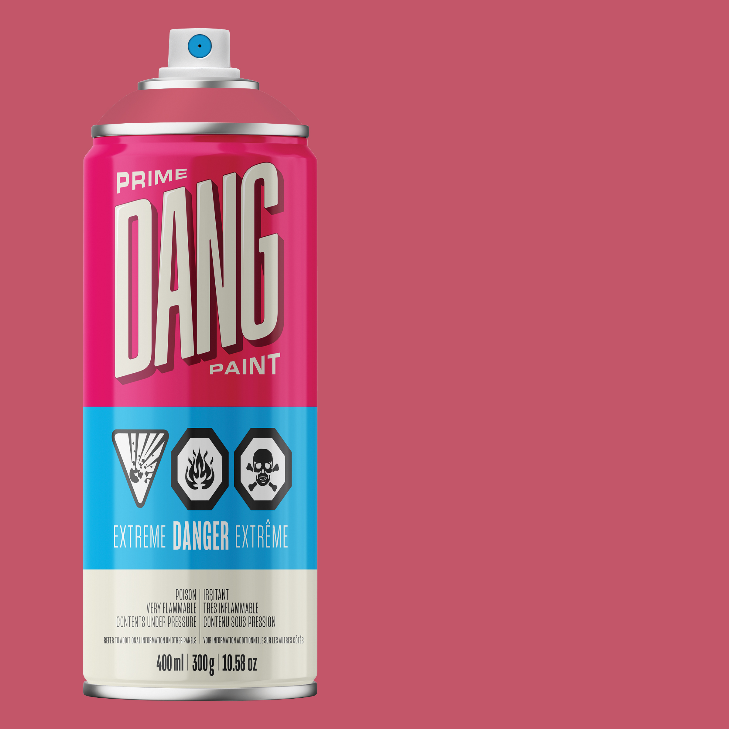 Dang Prime Spray Paint - Raspberry, 400 ml | BLICK Art Materials