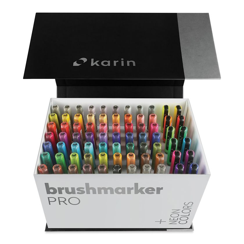 Karin Brushmarkers Pro Markers - Mega Box Plus, Set of 75 | BLICK Art ...