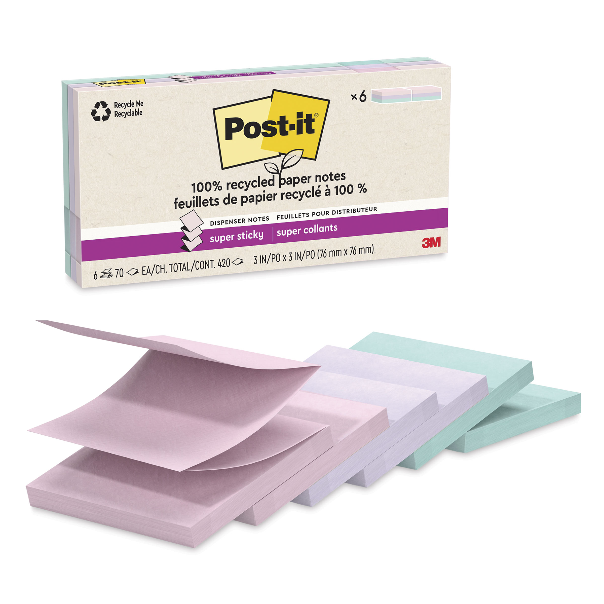 Post-it Recycled Super Sticky Pop-Up Notes | BLICK Art Materials