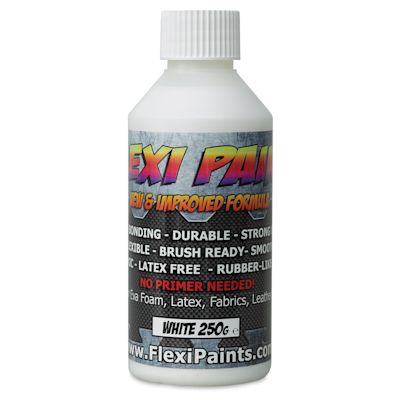 Flexi Paint Waterbased Flexible Cosplay Paint - White, 250 g (8.8 oz ...