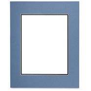 Blick Double Mat Biscay Blue Newport Blue 16 X 20 10 1 2 X 13