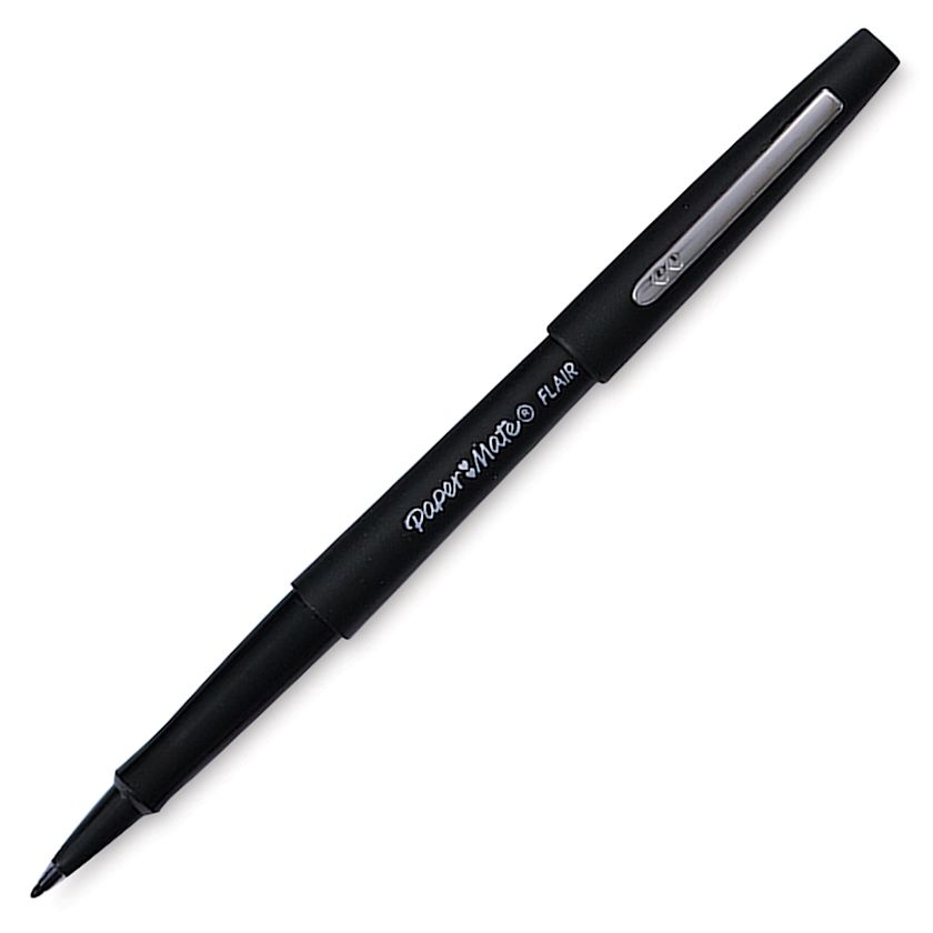 Paper Mate Flair Guard Pen - Black, Medium Tip | BLICK Art Materials