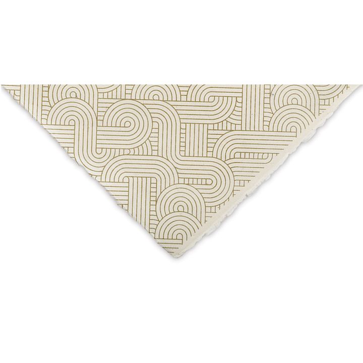 Geo Print Lokta Paper - Gold and Cream, 20" x 30" | BLICK Art Materials
