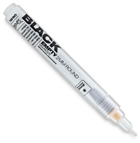 Montana Black Paint Marker Empty Marker - 2 mm, Round Tip | BLICK Art ...