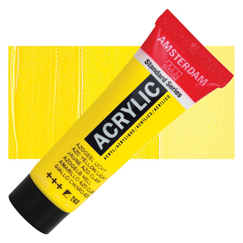 Amsterdam Standard Series Acrylic - Azo Yellow Light, 20 ml Tube ...