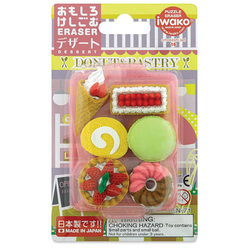 Iwako Japanese Puzzle Eraser Set | BLICK Art Materials