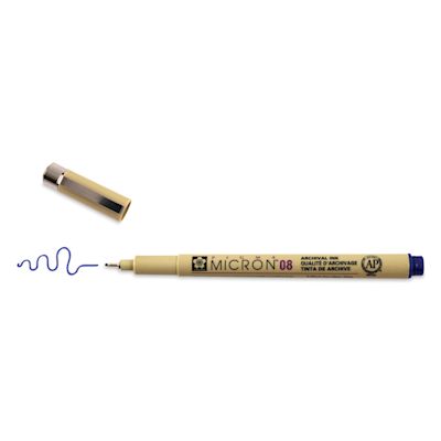 Sakura Pigma Micron Pen - Royal Blue, 08 | BLICK Art Materials