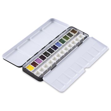 Daniel Smith Watercolor Half Pan Set - Metal Box, Set of 12, Colors of ...