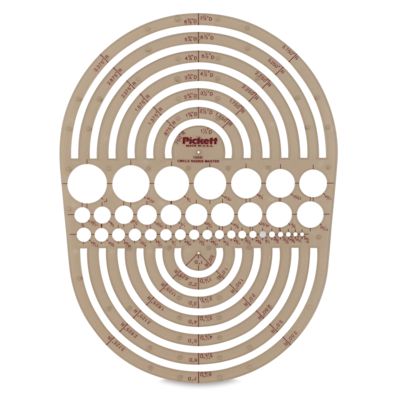 Chartpak Pickett Template - 1202i Circle Radius Master | BLICK Art ...