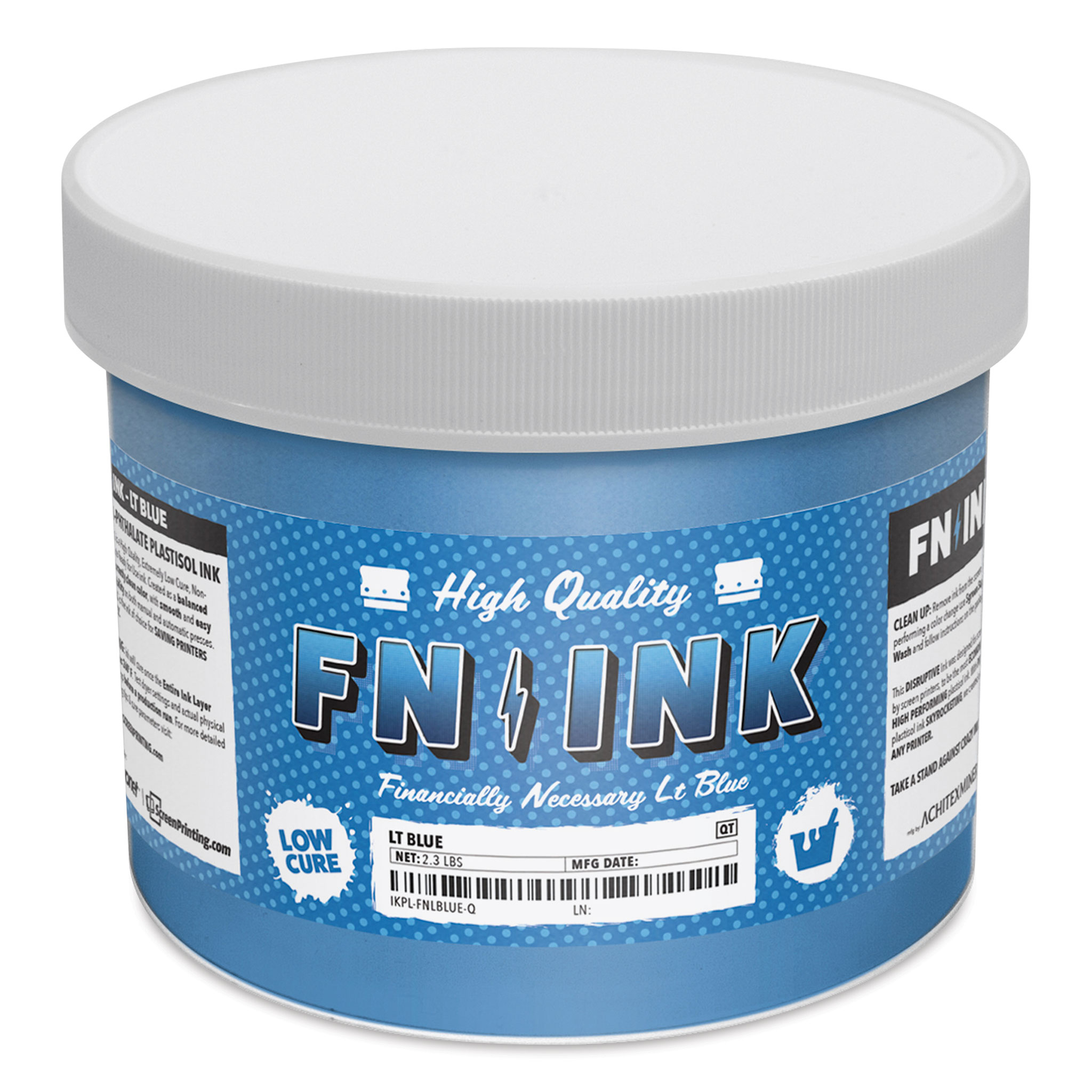 FN Ink Plastisol Screen Printing Ink - Light Blue, Quart | Utrecht Art ...