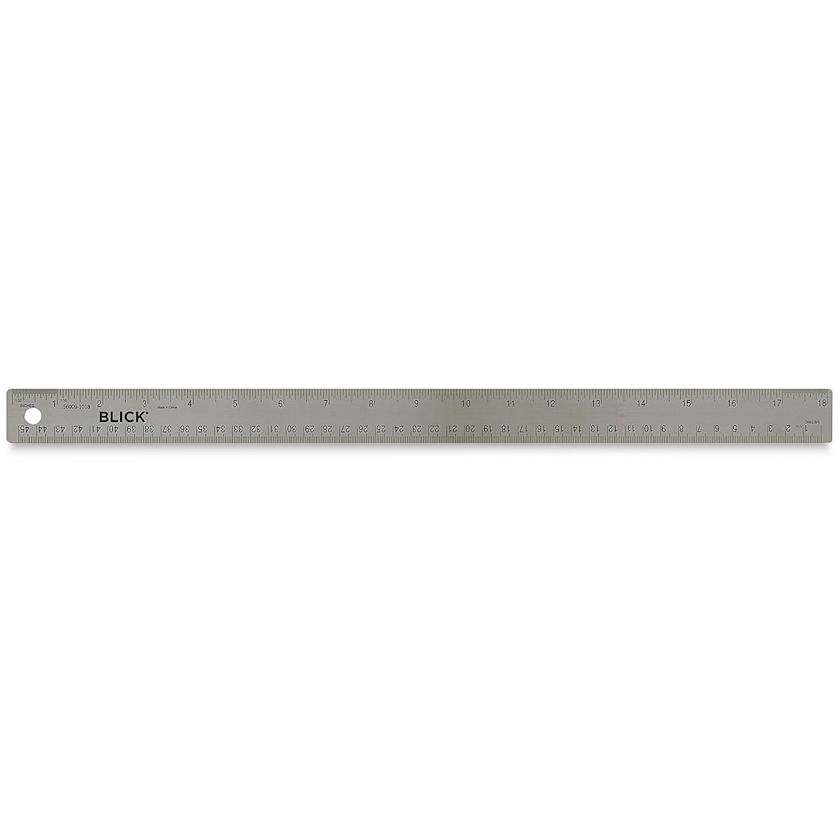 Blick Stainless Steel Ruler - 18", cork backed | BLICK Art Materials