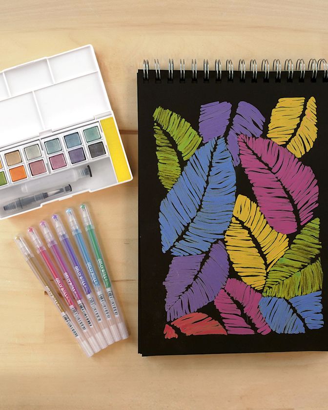 Learn to Design a Journal Using Colorful Metallics