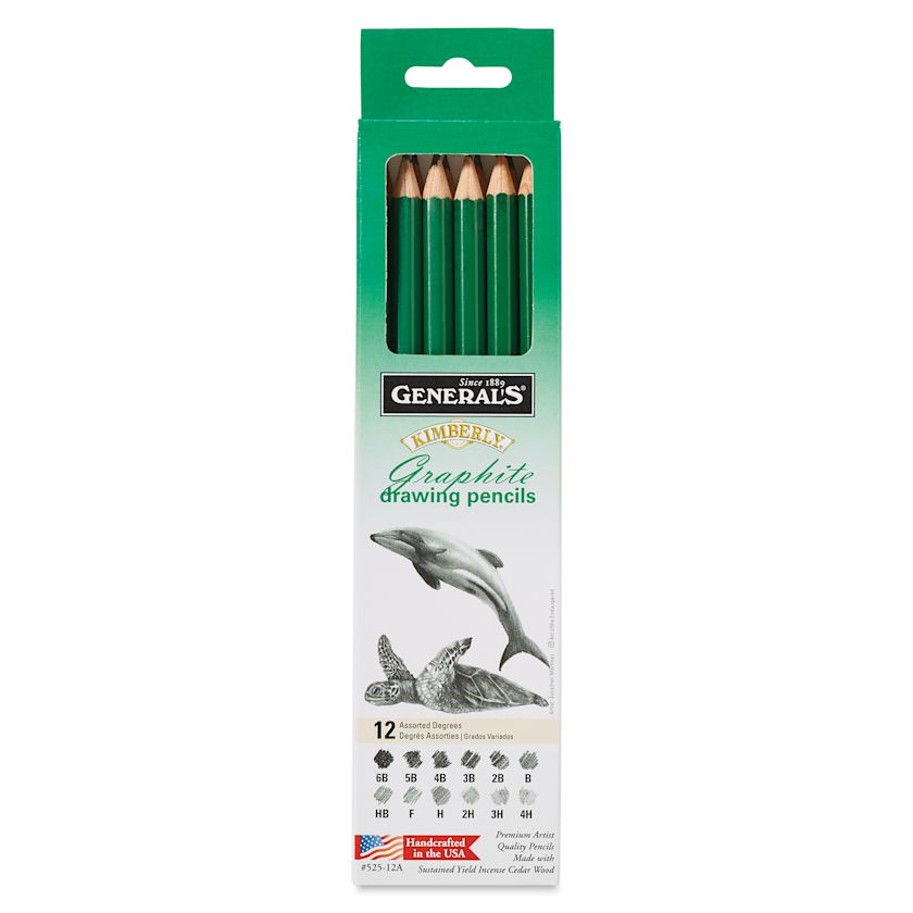 General's Kimberly Graphite Pencils Set - Drawing Pencils, Pkg of 12 ...