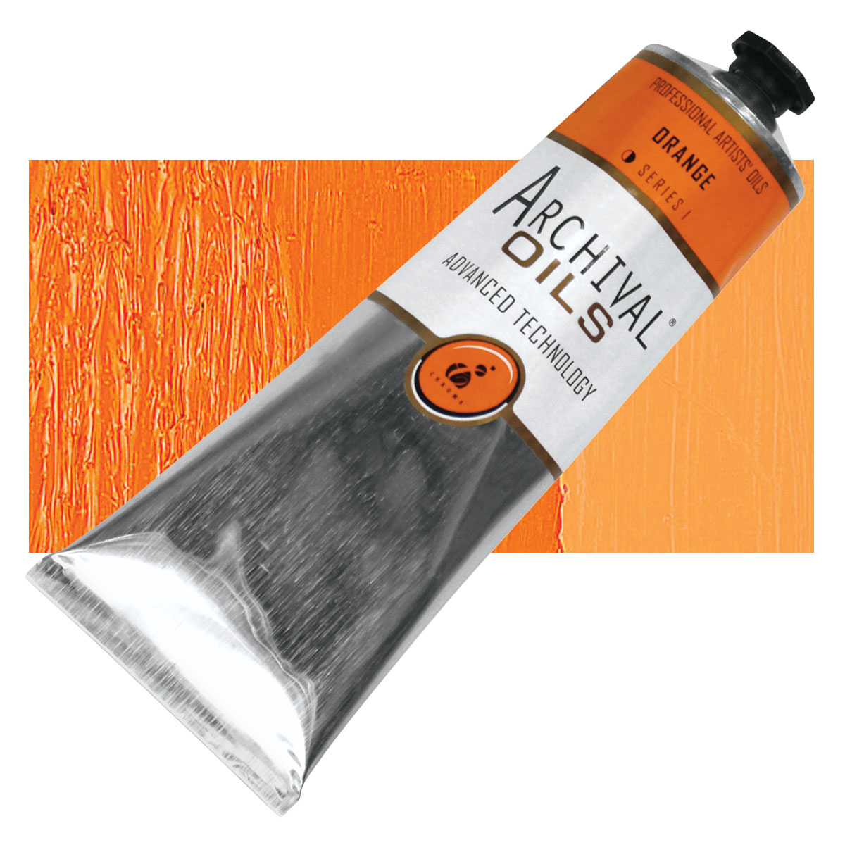 Chroma Archival Oil Color - Orange, 120 ml tube | BLICK Art Materials