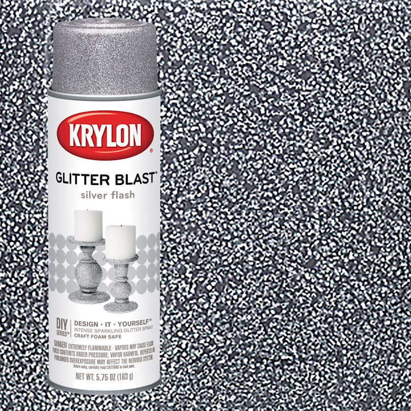 Krylon Glitter Blast Spray Paint - Silver, 5.75 oz can | BLICK Art ...