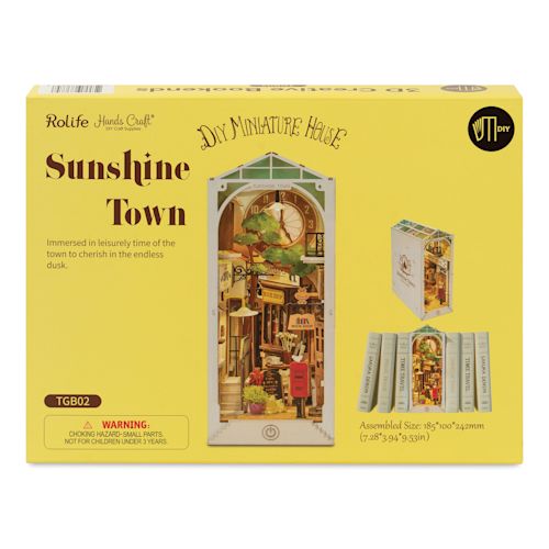 Rolife Sunshine Town DIY Book Nook Kit | BLICK Art Materials
