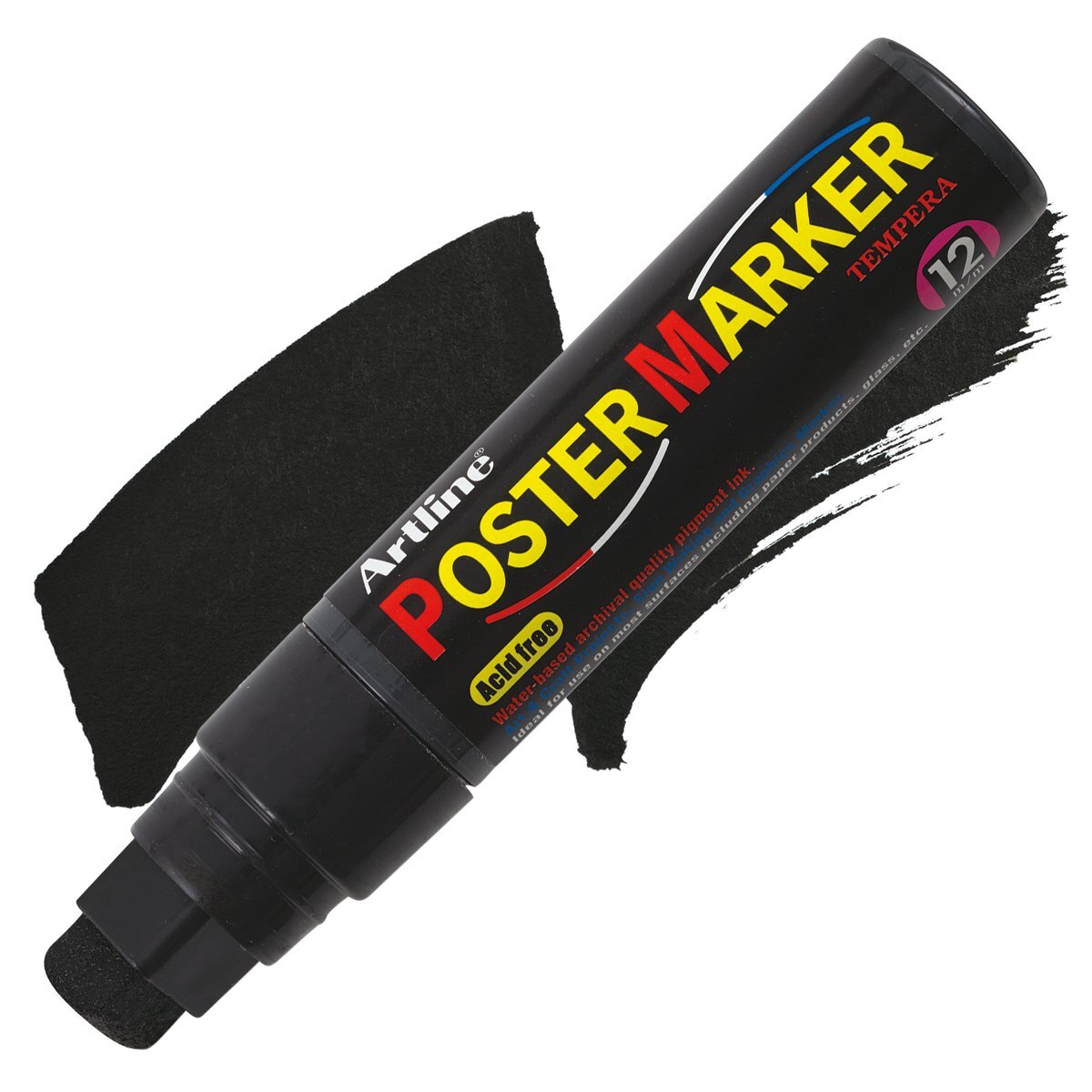 Artline Poster Markers - 12 mm Tip, Black | BLICK Art Materials