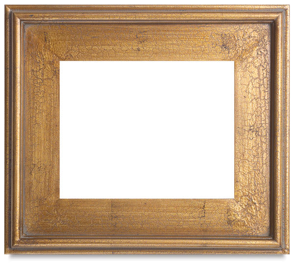 Blick Simplon Frame, 3-1/4”-8” x 10” x ½”, Gold Leaf Crackle | BLICK ...