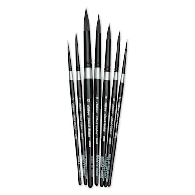 Silver Brush Black Velvet Watercolor Brush Set - Must Have Rounds, Set ...