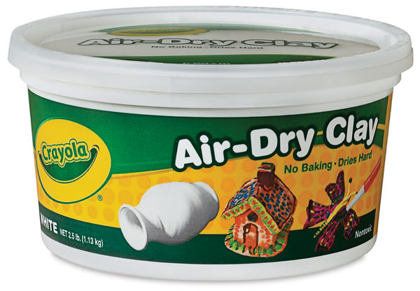 Crayola Air-Dry Clay - Bucket, 2.5 lb, White | BLICK Art Materials