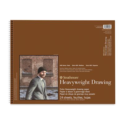 Strathmore Heavyweight Drawing Pad - 14" x 17", 24 Sheets, 100 lb (163 ...