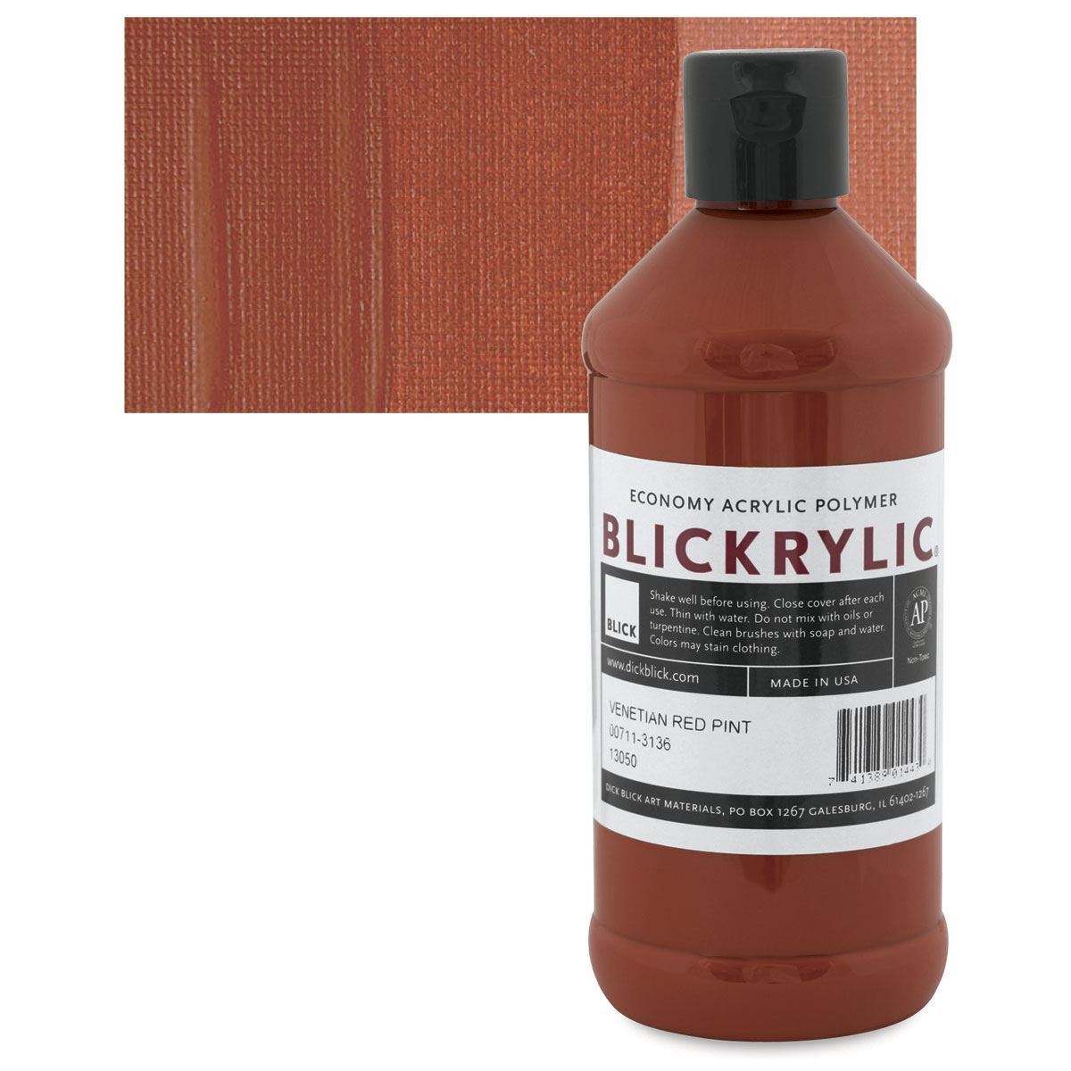Blickrylic Student Acrylics - Venetian Red, Pint | BLICK Art Materials