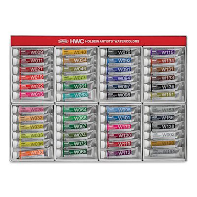 Holbein Artists' Watercolor - Assorted Colors, Set of 48, 5 ml | BLICK ...