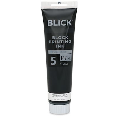 Blick Water-Soluble Block Printing Ink - Black, 5 oz Tube | BLICK Art ...