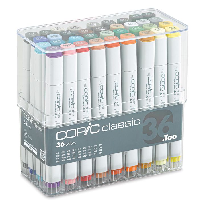 Copic Classic Marker - Assorted Colors, Set of 36 | BLICK Art Materials