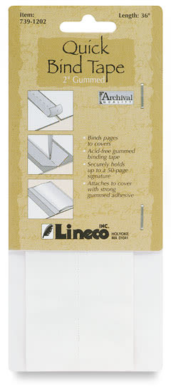 Lineco Gummed Quick Bind Tape | BLICK Art Materials