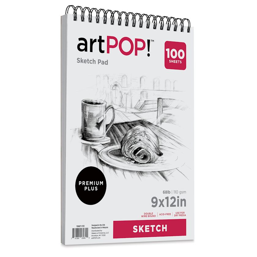 artPOP! Sketch Pad - 9" x 12", 100 sheets | BLICK Art Materials