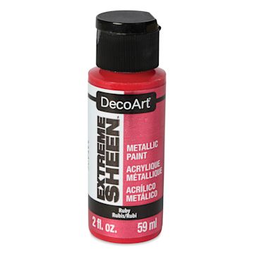 DecoArt Extreme Sheen Metallic Acrylic Paint - Ruby, 2 oz | BLICK Art ...
