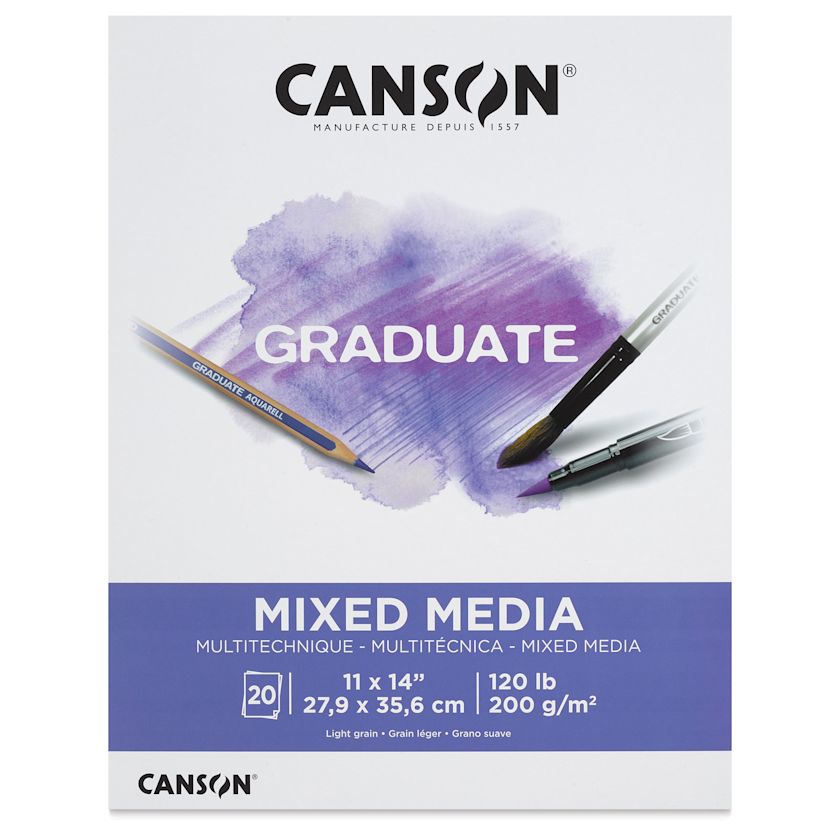 Canson Graduate Mixed Media Pad - 11" x 14", 20 Sheets | BLICK Art ...