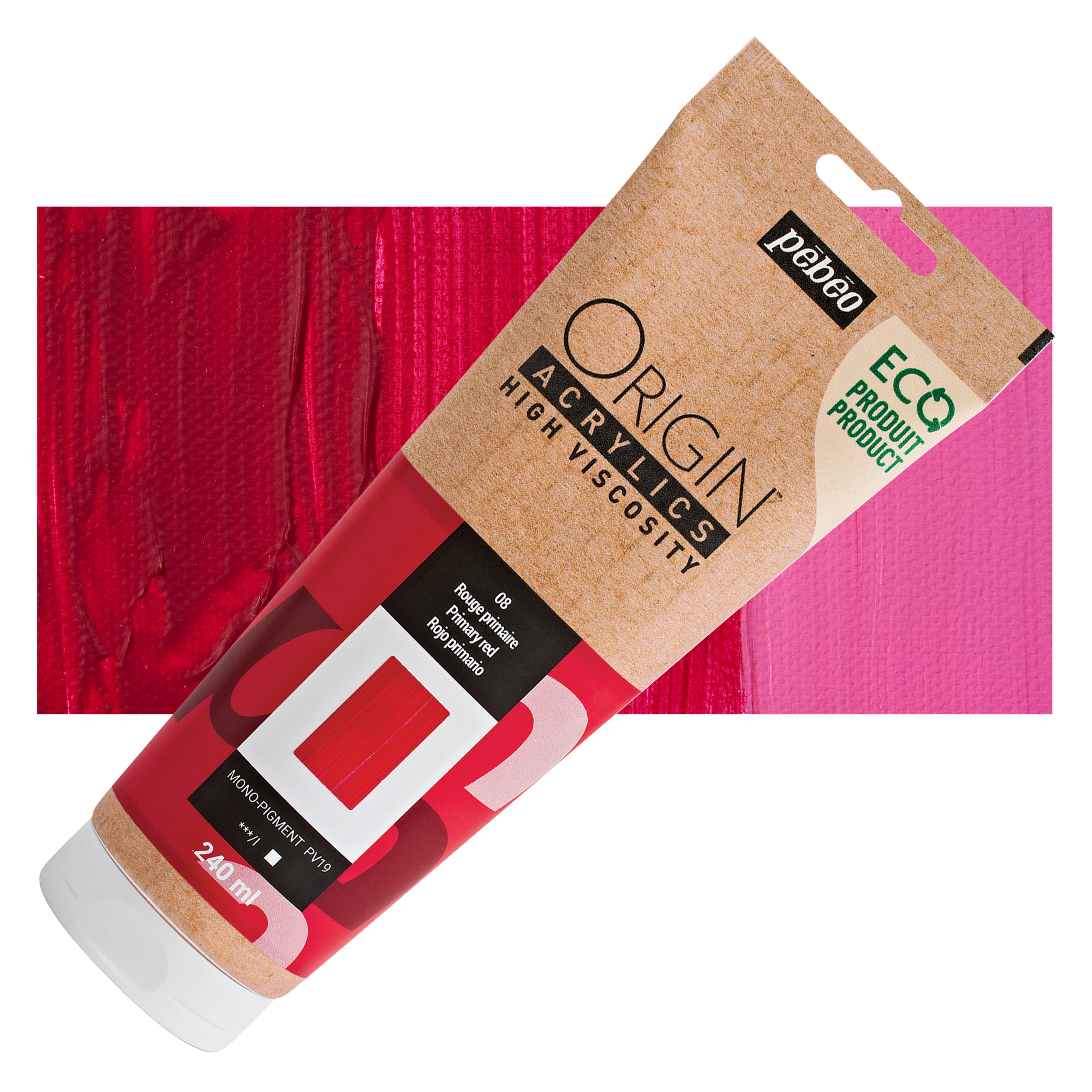 Pebeo Origin Acrylic Paint - Primary Red, 240 ml | BLICK Art Materials